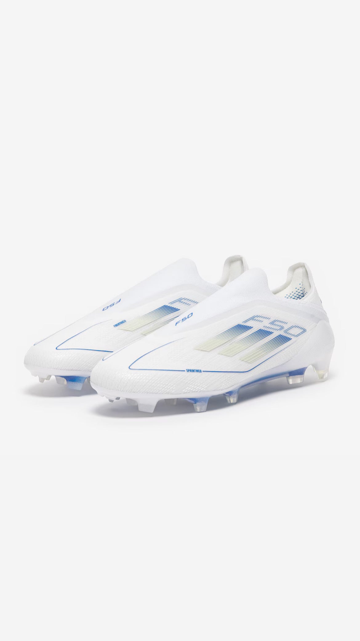 adidas F50 Elite FG lacless - White Blue – BBaller.il